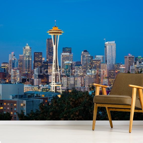 Seattle Skyline Wallpaper Mural | Wallsauce AU