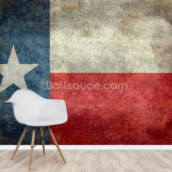 Estilo retro vintage da bandeira do estado do Texas Wall Mural Estilo ...