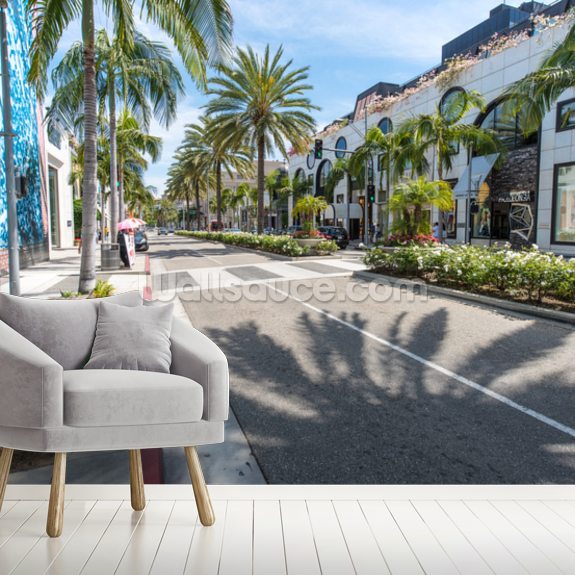 Rodeo Drive Wallpaper Mural | Wallsauce US