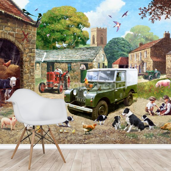 Down on the Farm Wall Mural | Wallsauce AU