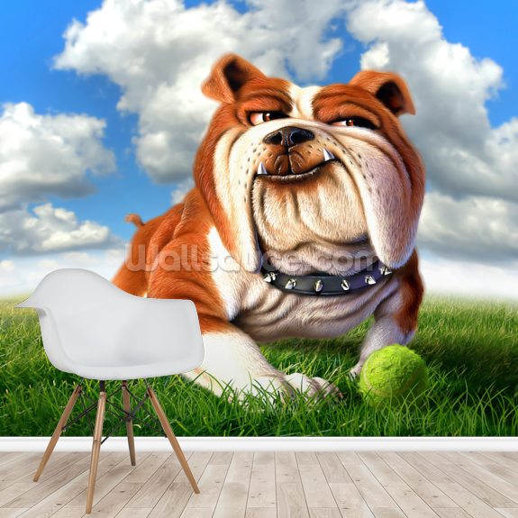 Bulldog Wall Mural | Wallsauce US