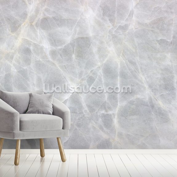 Lichtgrijs marmer behang | Wallsauce NL
