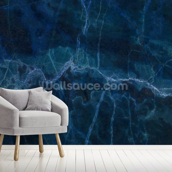 Mural de pared Mármol azul oscuro | Wallsauce ES