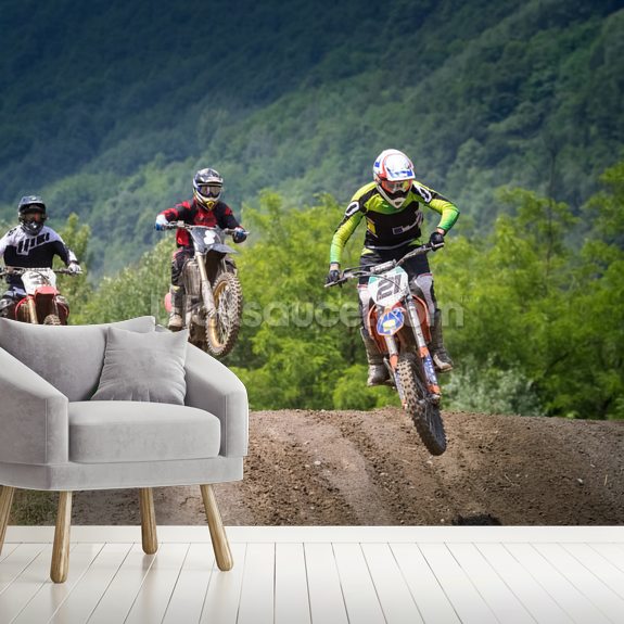 Motocross Championship Wall Mural | Wallsauce AU