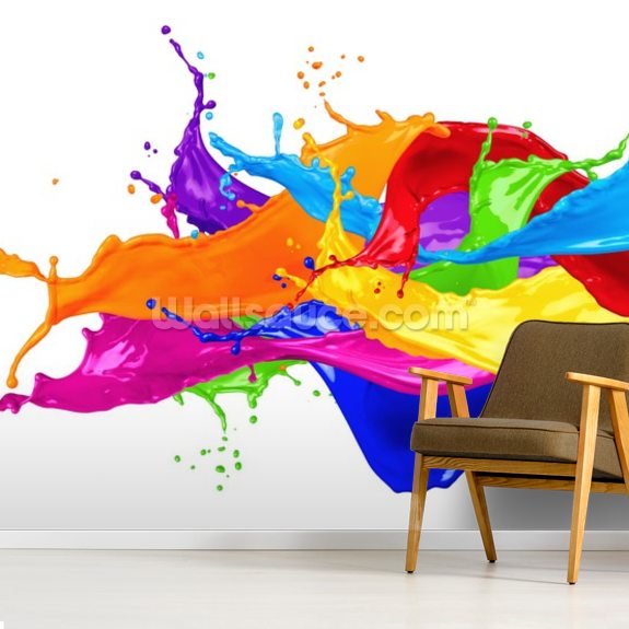 Wild Colour Splash Wallpaper | Wallsauce US