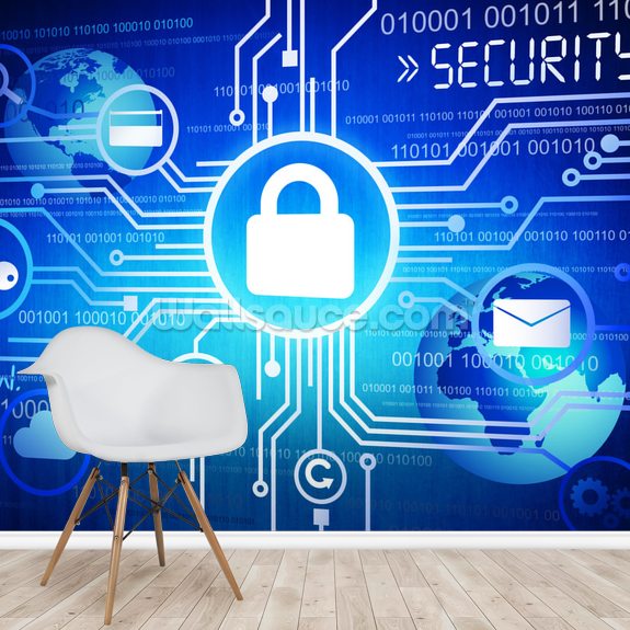 Internet Security System Wallpaper Mural | Wallsauce UK