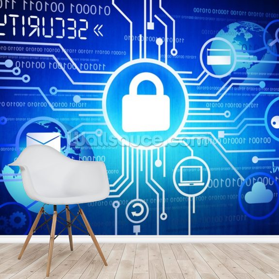 Internet Security System Wallpaper Mural | Wallsauce UK