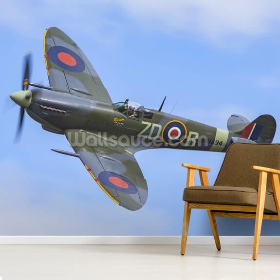 Supermarine Spitfire Mk IX Wall Mural | Wallsauce US