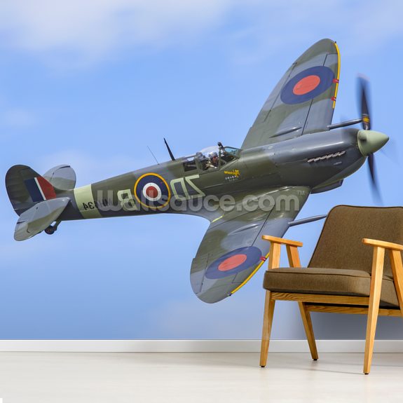 Supermarine Spitfire Mk IX Wall Mural | Wallsauce AU