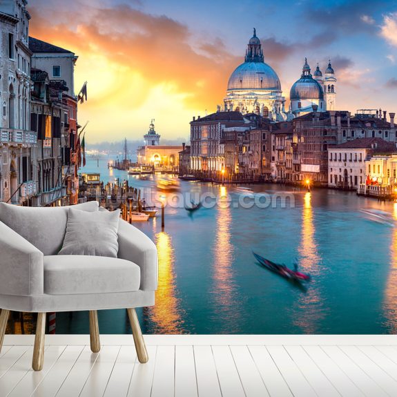 Venice Sunset Wallpaper | Wallsauce UK
