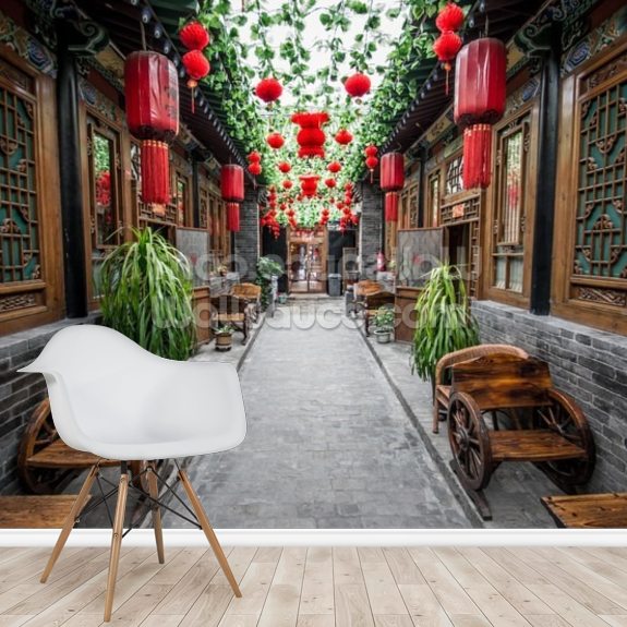 Typical Chinese Courtyard Wallpaper | Wallsauce CA