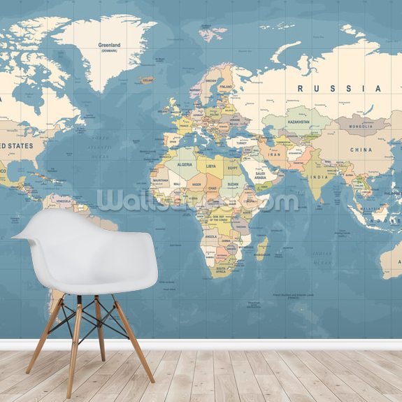 Mural Mapa del mundo | Wallsauce ES