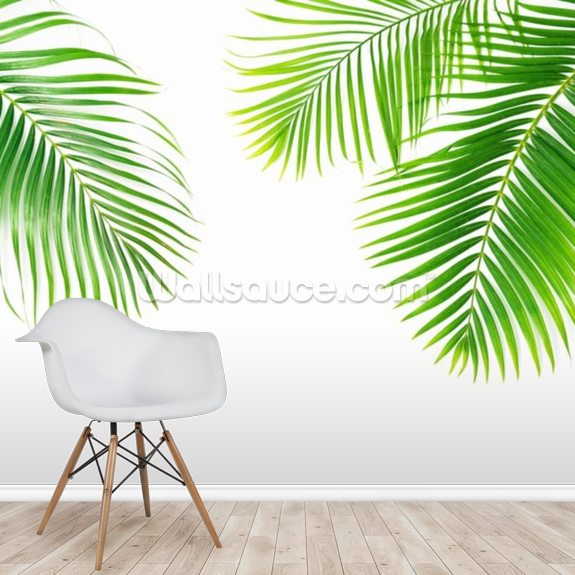 Green Palm Leaves Wallpaper | Wallsauce UK