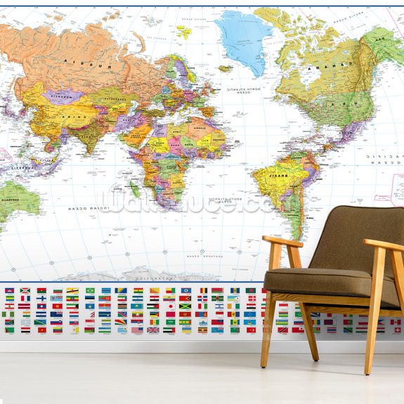 Wallpaper Murals World Flags