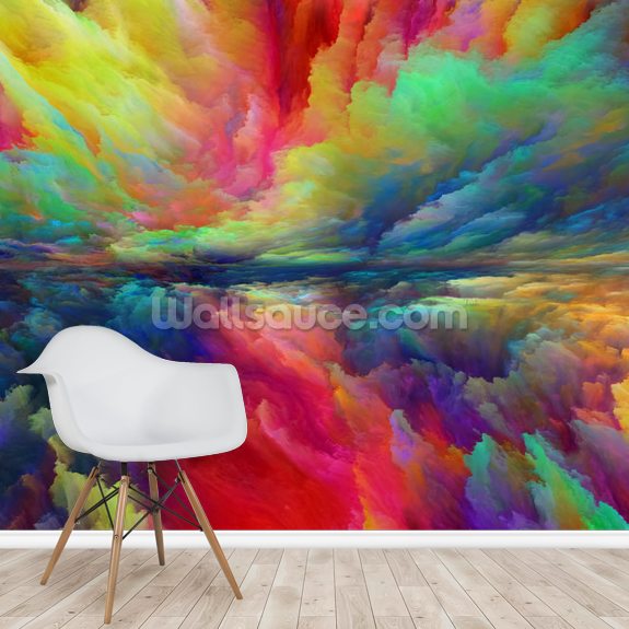 Vision of Abstract Landscape Wallpaper Mural | Wallsauce UK