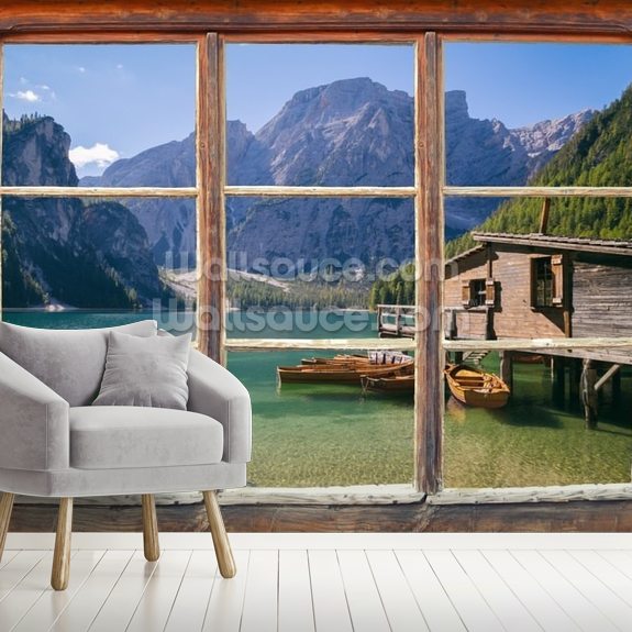Clear Lake Waters Window Wall Mural | Wallsauce US