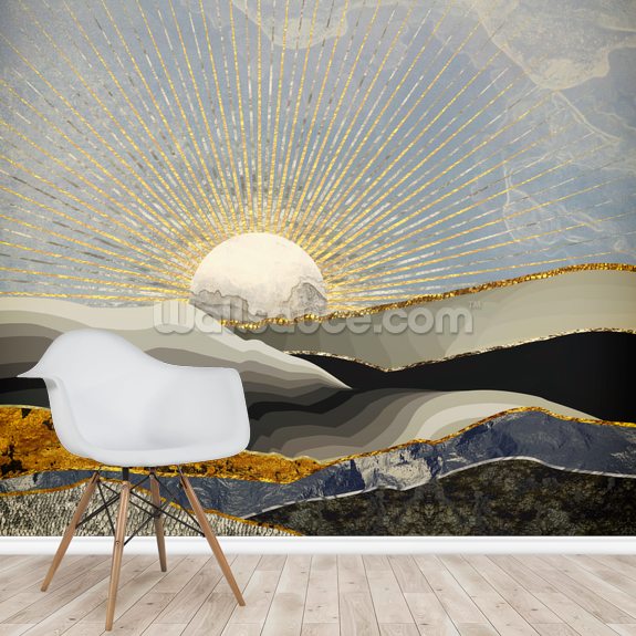 Morning Sun Wall Mural by SpaceFrog Designs Mural | Wallsauce UK
