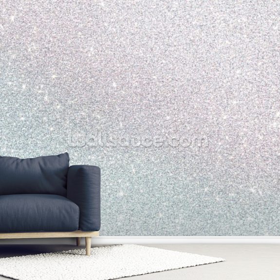 Mural de pared Brillo plateado | Wallsauce ES
