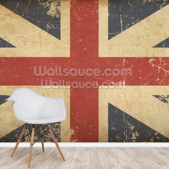 Old UK Style Flag Wallpaper | Wallsauce US