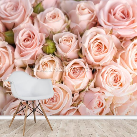 Bright Pink Roses Wallpaper | Wallsauce EU