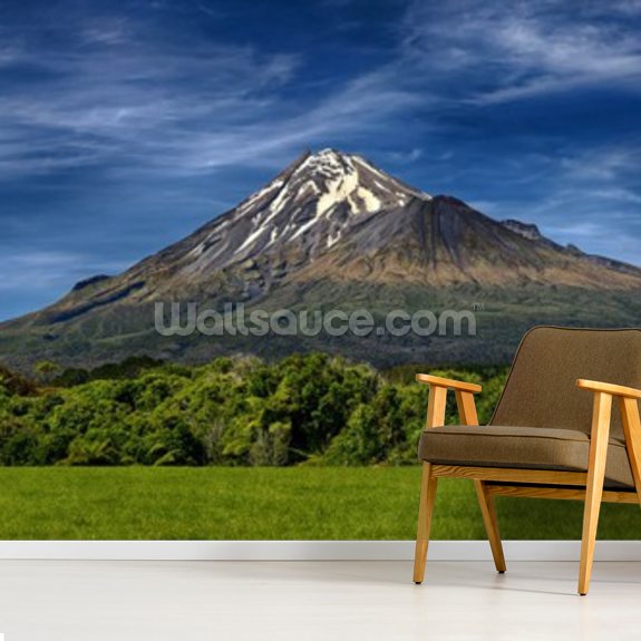 Taranaki Volcano Wallpaper Mural | Wallsauce AU