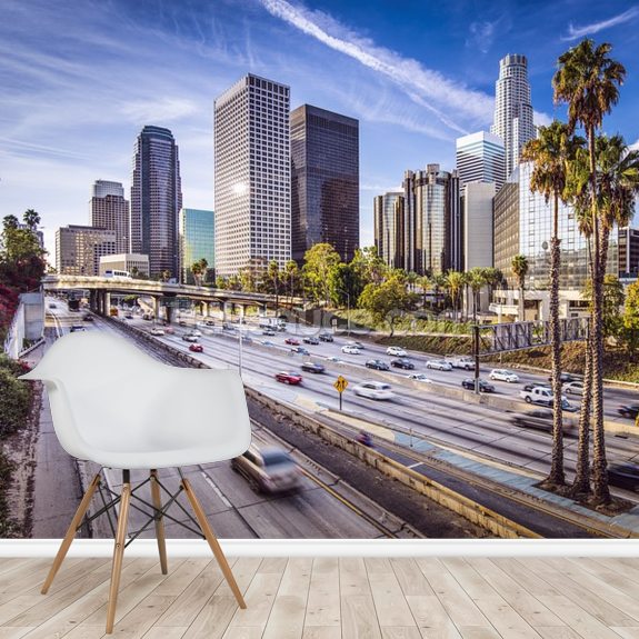 Downtown LA Freeway Wallpaper | Wallsauce US