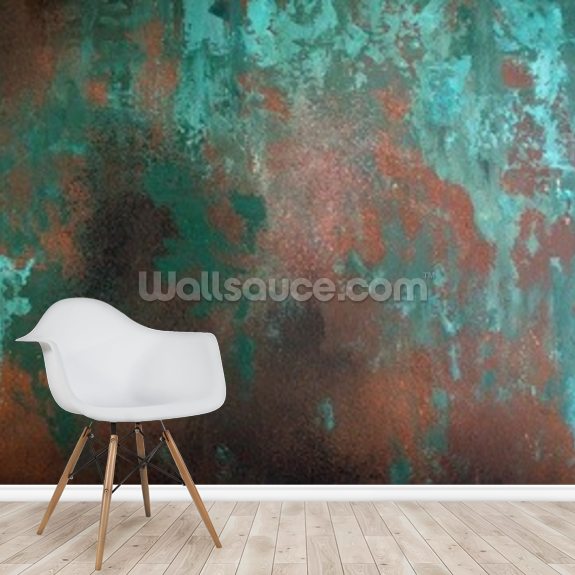 Emerald Rust Wallpaper | Wallsauce UK