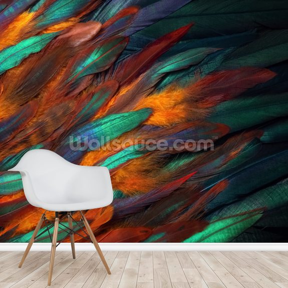 Decadent Feather Print Wallpaper | Wallsauce CA