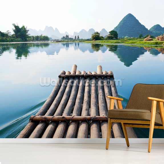 Fondo de pantalla de rafting en el río Li | Wallsauce ES