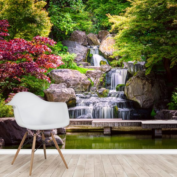 Japanese Waterfall Wallpaper | Wallsauce EU
