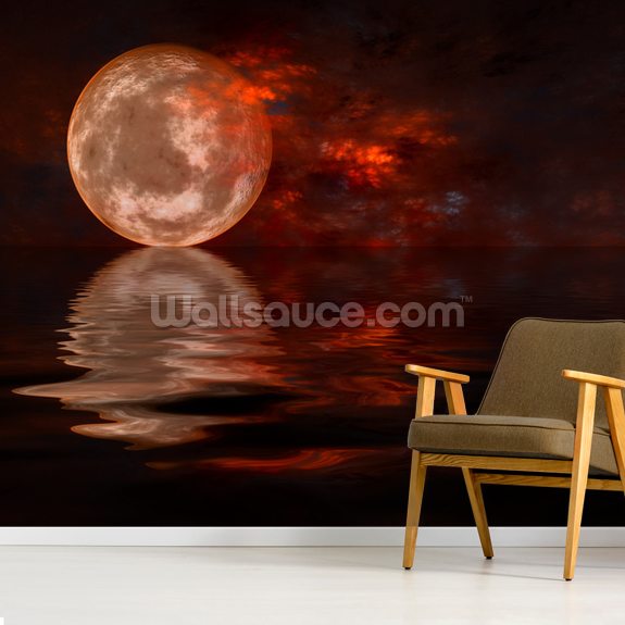 Autumn Moon Wall Mural | Wallsauce AU