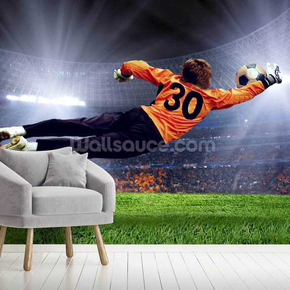 Goalkeeper making a save | Wallsauce AU