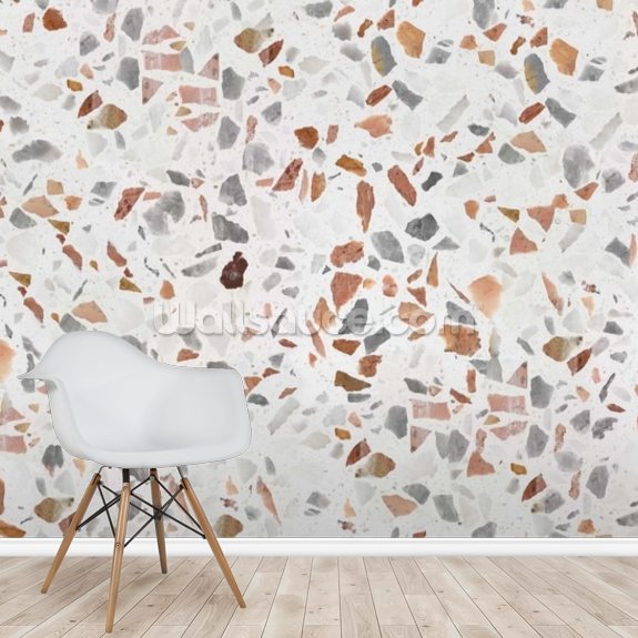 Subtle Tones Terrazzo Wall Mural | Wallsauce EU