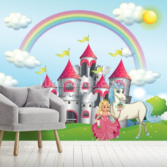 Rainbow Fairy Tale Wallpaper | Wallsauce US