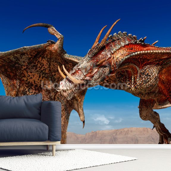 Fierce Dragon Lord Wallpaper | Wallsauce UK