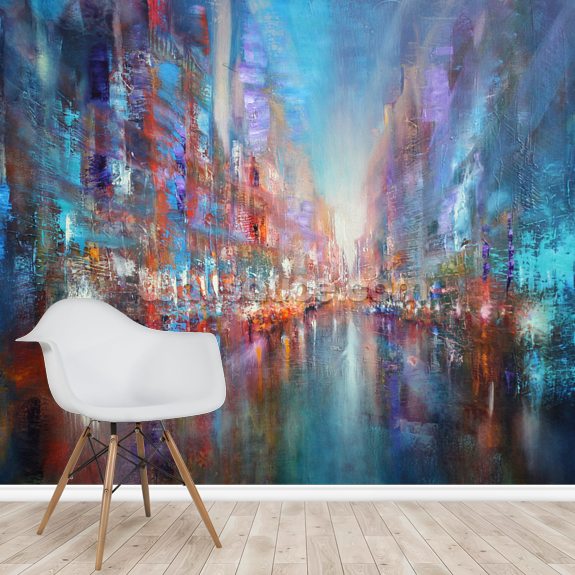 Blue City Wallpaper | Wallsauce US