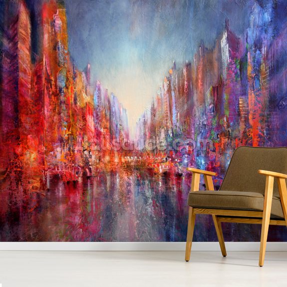 City on the River Wallpaper | Wallsauce UK