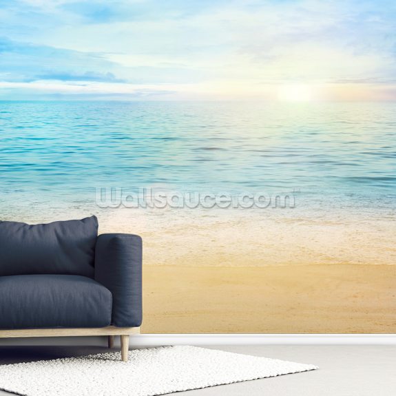 Zee en zand Tranquility Behang Muurschildering | Wallsauce NL