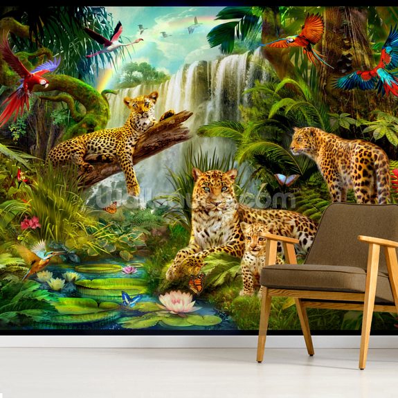 Leopards Wallpaper | Wallsauce UK