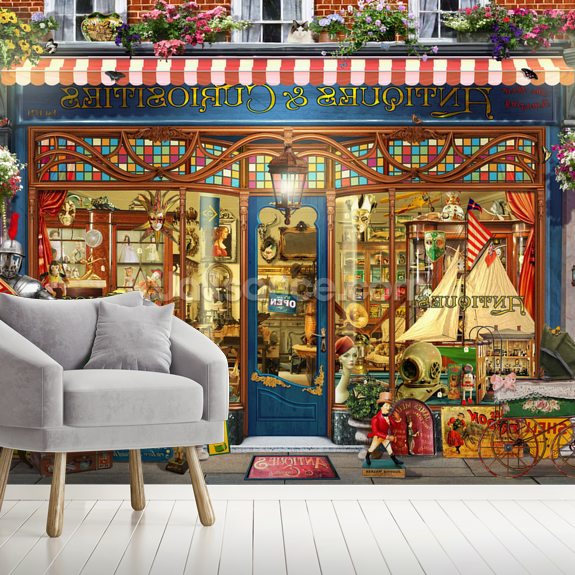 Antiques Shop Wallpaper | Wallsauce US