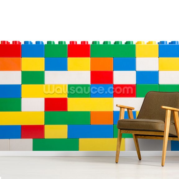 Colourful Brick Wall Wallpaper | Wallsauce UK