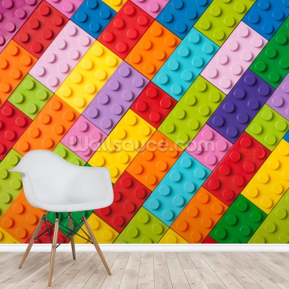 Toy Building Bricks Wallpaper | Wallsauce US