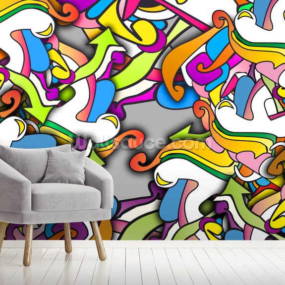 Graffiti - Zany Wallpaper | Wallsauce UK
