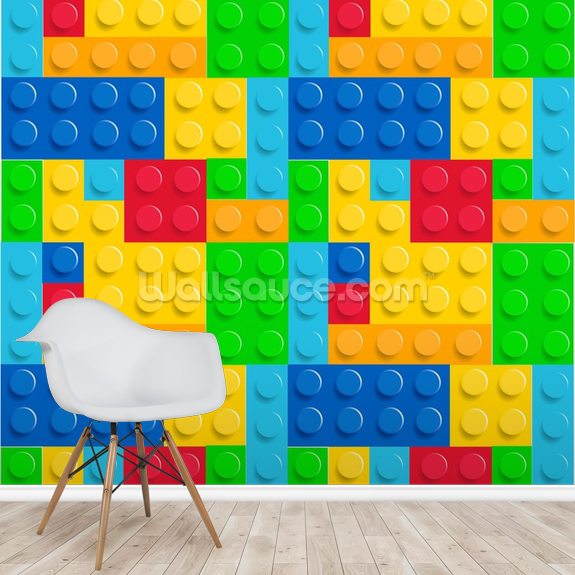 Toy Bricks Wall Mural | Wallsauce AU