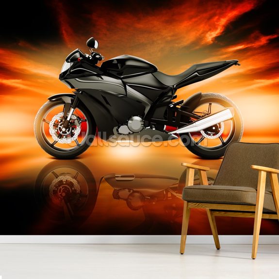 Motorcycle Skyline Horizon Wallpaper | Wallsauce US