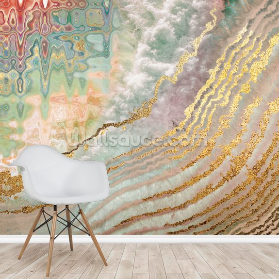 Geode Wave Wall Mural | Wallsauce US