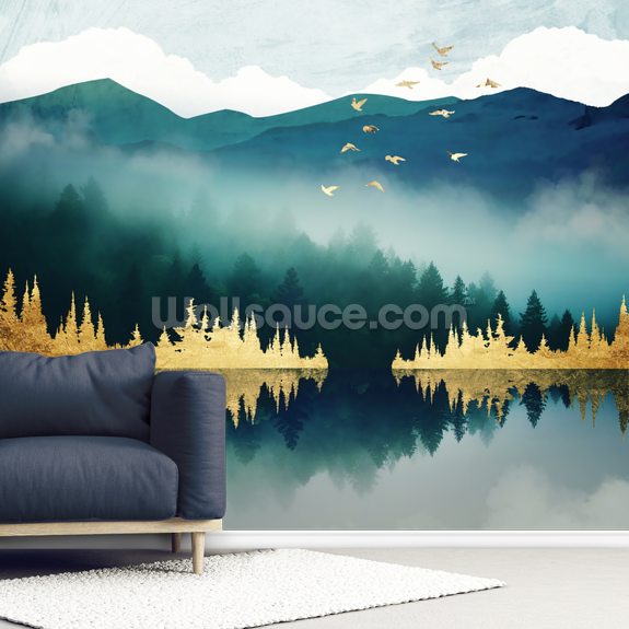 Mist Reflection Wallpaper | Wallsauce US