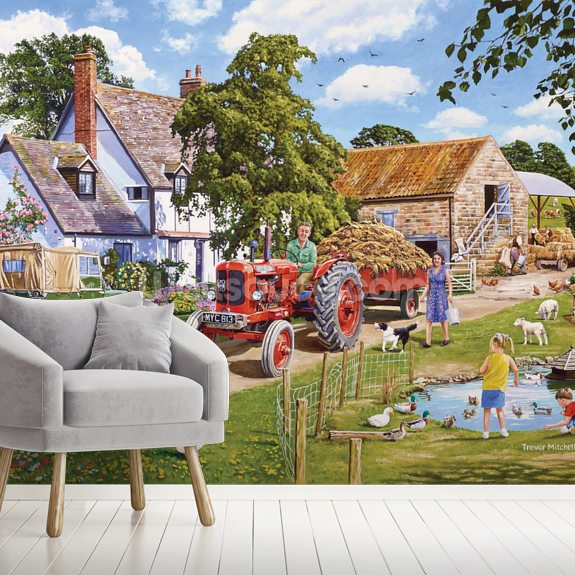 A Family Farm Wallpaper | Wallsauce US