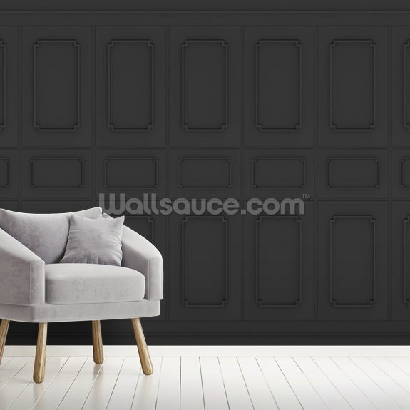 Off Black Small Panels Wallpaper | Wallsauce AU