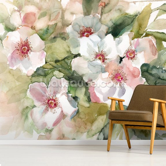 Tapeten-Wandbild „Blumenmuster“ | Wallsauce DE